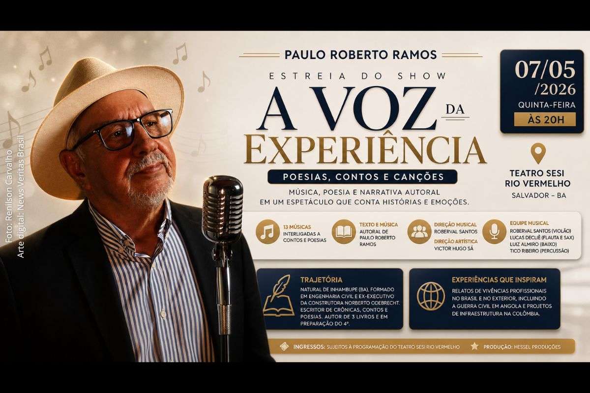 Paulo Roberto Ramos estreia show “A Voz da Experiência” no Teatro SESI ...